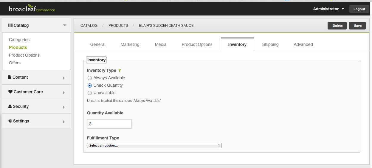Inventory - Broadleaf Commerce